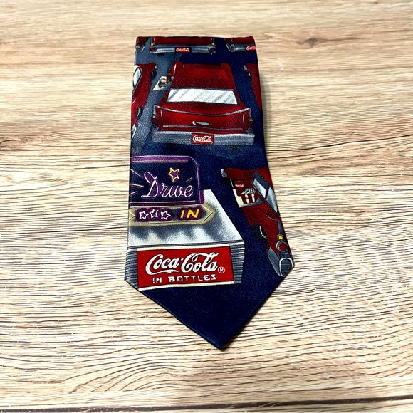 Coca Cola | Accessories | Coca Cola Drive In Mens Neck Tie Soda Pop ...